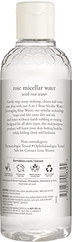 Burt's Bees Micellar Facial Cleansing Water with Rose Water, 8 Oz(Pack of 1)