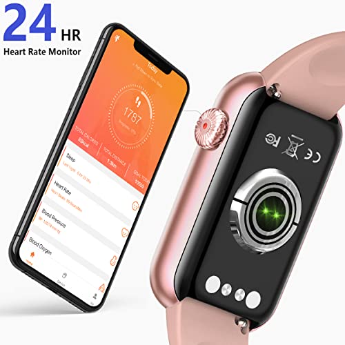 MorePro Fitness Tracker, Heart Rate Monitor Blood Pressure Activity Tracker with Blood Oxygen,IP68 Wateproof Sleep Tracker Sport Bracelet Pedometer Step Calories Smartwatch Women