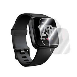 IPG For Fitbit VERSA Smartwatch (2X) Screen Protector 3D Curved (2 Units) Invisible Ultra HD Clear Film Anti Scratch Skin Guard - Smooth/Self-Healing/Bubble -Free