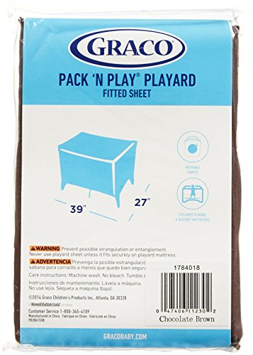 Graco Pack 'n Play Playard Sheet - Chocolate Brown