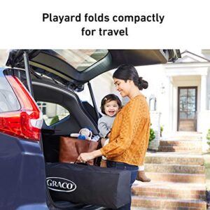 Graco Pack 'n Play FoldLite Playard | Lightweight Travel Pack 'n Play with Easy, Compact Fold, Sawyer , 36.5x28.5x30 Inch (Pack of 1)