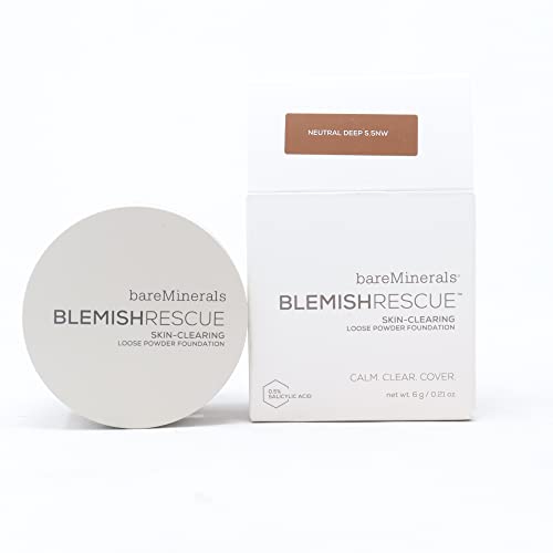 BAREMINERALS/BLEMISH RESCUE SKIN CLEARING FOUNDATION (5.5NW NEUTRAL DEEP) .21 OZ