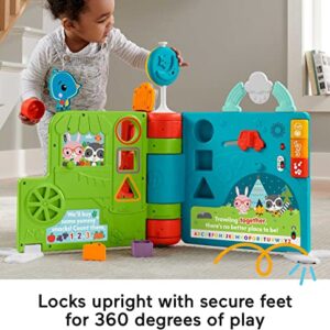 Fisher-Price Sit-to-Stand Giant Activity Book, Electronic Learning Toy and Activity Center for Infants and Toddlers Ages 6 Months to 3 Years