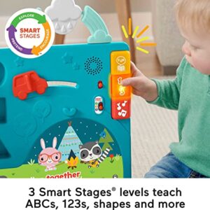 Fisher-Price Sit-to-Stand Giant Activity Book, Electronic Learning Toy and Activity Center for Infants and Toddlers Ages 6 Months to 3 Years