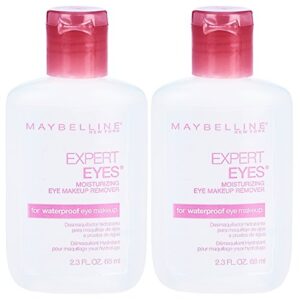 maybelline new york expert eyes moisturizing eye makeup remover, 2 count