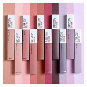 Maybelline New York SuperStay Matte Ink Un-nude Liquid Lipstick, Fighter, 0.17 Ounce