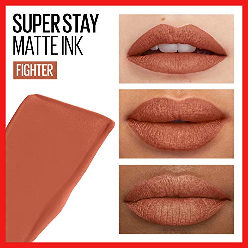 Maybelline New York SuperStay Matte Ink Un-nude Liquid Lipstick, Fighter, 0.17 Ounce