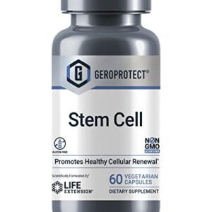 Life Extension GeroProtect Stem Cell - Healthy Cell Support Plant-Based Nutrients Formula Supplement for Anti-Aging & Longevity - Non-GMO, Gluten-Free, Vegetarian - 60 Capsules