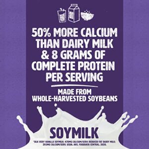 Silk Shelf-Stable Soy Milk Singles, Very Vanilla, Dairy-Free, Vegan, Non-GMO Project Verified, 8 oz. (Pack of 12)