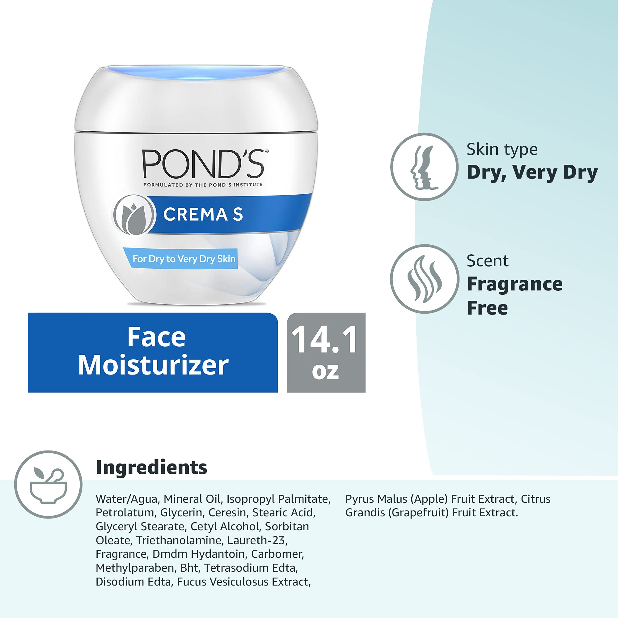 Pond's Nourishing Moisturizing Cream, Crema S 14.1 oz