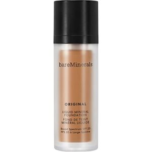 bareminerals original liquid mineral foundation broad spectrum spf 20, medium dark 23, 1 fl oz