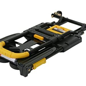 COSCO 12225YGB1E 2-in-1 Folding Hand Truck, 300 lb. Capacity, Multi-Position with Extendable Handle, Black/Yellow