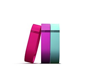 Fitbit Flex Vibrant Accessory Pack, Violet/Pink/Teal, Small