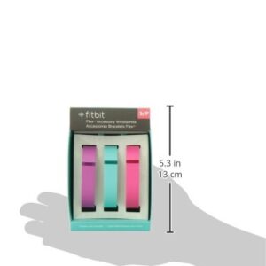 Fitbit Flex Vibrant Accessory Pack, Violet/Pink/Teal, Small