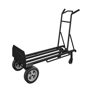 COSCO Steel 2-in-1 Hand Truck 800 lb Weight Capacity in Black