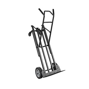 COSCO Steel 2-in-1 Hand Truck 800 lb Weight Capacity in Black