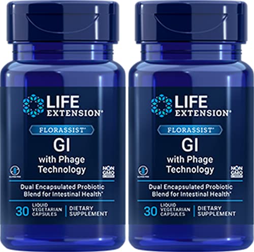 Life Extension FLORASSIST GI with Phage Technology (60 Liquid Capsules)