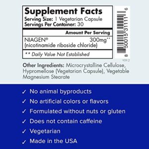 2x 30ct/300mg Multi Award Winning Patented NAD+ Boosting Supplement - More Efficient Than NMN - Nicotinamide Riboside for Cellular Energy Metabolism & Repair. Vitality, Muscle Health, Healthy Aging