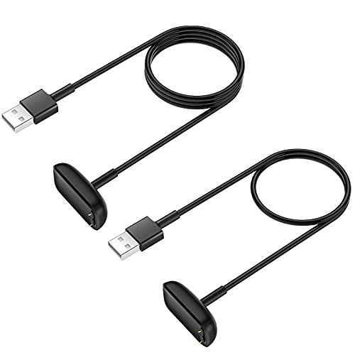 [2-Pack] Charger Cable for Fitbit Luxe/Charge 5, for Fitbit Luxe/Charge 5 Fitness Tracker, Replacement Charging Cable Cord Accessory for for Fitbit Luxe and Charge 5 (3.3 ft/1.6 ft)