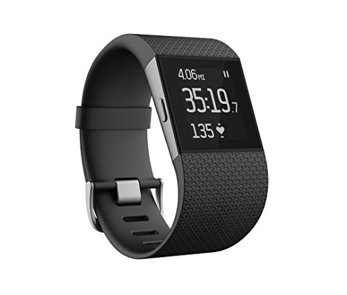 Fitbit Surge Fitness Superwatch, Black, Large (US Version)