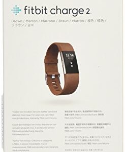 Fitbit Charge 2 Accessory Band, Leather, Cognac, Large