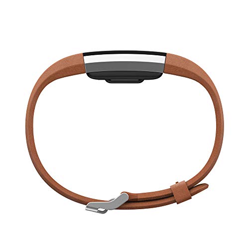 Fitbit Charge 2 Accessory Band, Leather, Cognac, Large