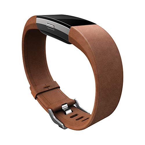 Fitbit Charge 2 Accessory Band, Leather, Cognac, Large