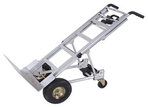 3-in-1 convertible truck, 1000lb capacity, 20-1/2w x 21-1/4d x 47-4/5h, aluminum