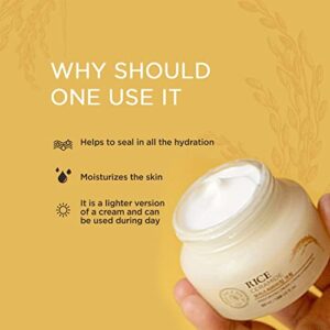 The Face Shop Rice Ceramide Moisturizing Cream | Rich Moisturizer for Long-lasting Smooth Absorbtion without Stickiness | Natural Moisturizer For Whitening & Skin Glowing, 1.69 fl oz, K-Beauty