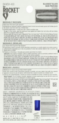 Maybelline New York Volum' Express The Rocket Washable Mascara, Blackest Black, 3 Fl Oz, 1 Count