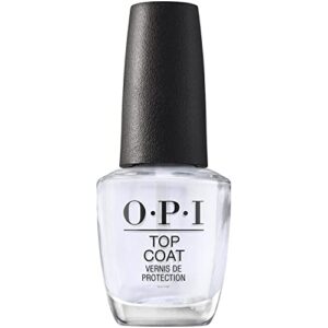 opi top coat, protective high gloss shine nail polish top coat, 0.5 fl oz