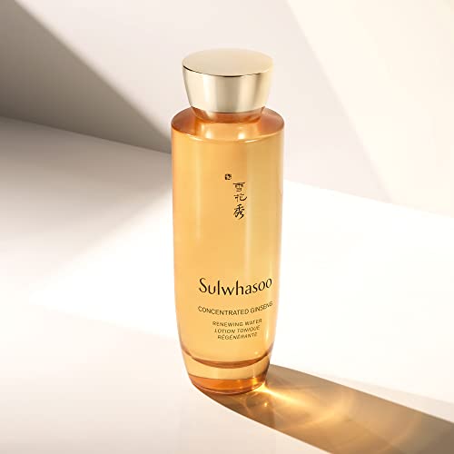 Sulwhasoo Concentrated Ginseng Renewing Water: Antioxidant-Rich Toner to Hydrate, and Visibly Soften Lines & Wrinkles, 5.07 fl. oz.