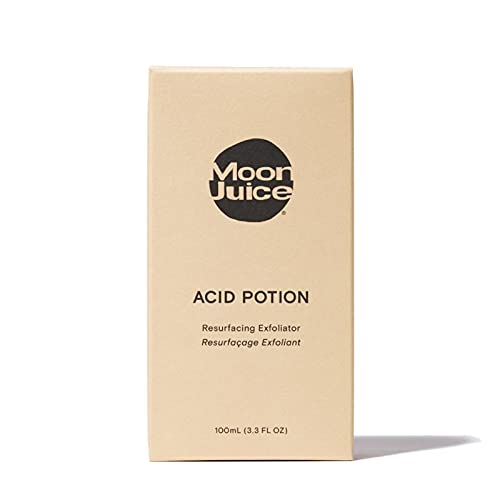 Moon Juice Acid Potion AHA and BHA Liquid Exfoliator | Chemical Skin Exfoliant to Resurface, Unclog & Balance | 25% AHA BHA Complex, Niacinamide & Reishi | Clean, Vegan, Cruelty-Free | 100ml (3.3 fl oz)