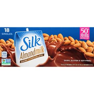 Silk Organic Original Almond Milk, 8 Fl Oz (pack of 18)