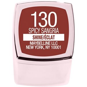 Maybelline New York Color Sensational Shine Compulsion Lipstick Makeup, Spicy Sangria, 0.1 Ounce