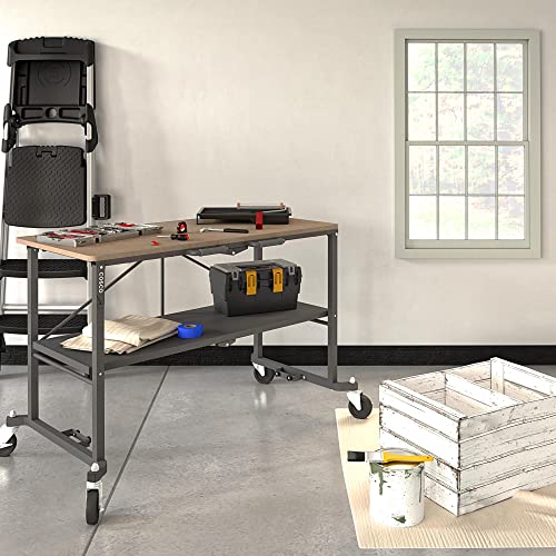 COSCO 66721DKG1E Folding Workbench and Table, Dark Gray