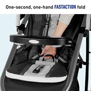 Graco FastAction Fold Jogger Travel System | Includes the FastAction Fold Jogging Stroller and SnugRide 35 Infant Car Seat, Gotham