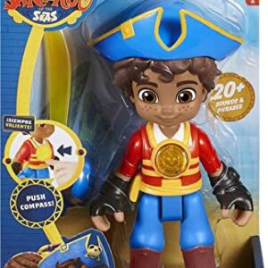 Fisher-Price Santiago of the Seas Pirate Toy Talking Santiago Figure with Lights for Preschool Pretend Play Ages 3+ Years