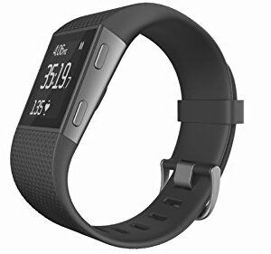 Fitbit Surge Fitness Super Watch (FB501BKL) Black - L - Renewed