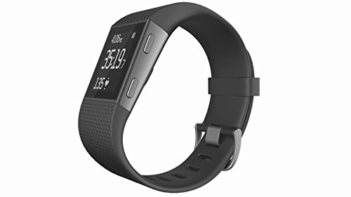 Fitbit Surge Fitness Super Watch (FB501BKL) Black - L - Renewed