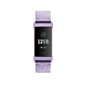 Fitbit Charge 3 Special Edition Fitness Activity Tracker, Lavender Woven, one Size, 0.06 Pound