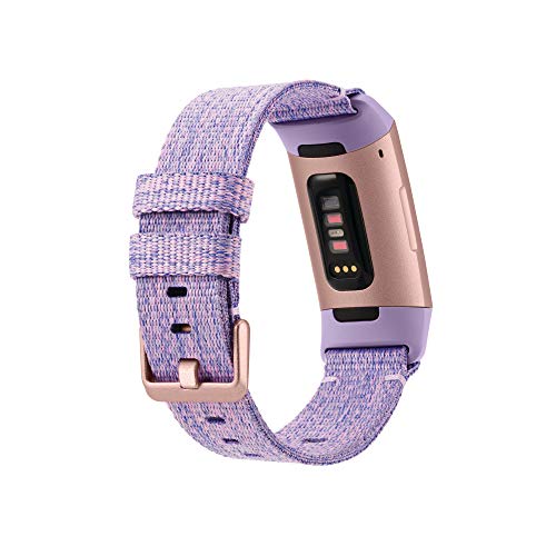 Fitbit Charge 3 Special Edition Fitness Activity Tracker, Lavender Woven, one Size, 0.06 Pound