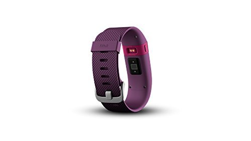 Fitbit Charge HR Wristband, Plum, Large (Renewed)