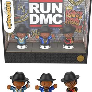 Fisher-Price Little People Collector Run DMC Special Edition Figure Set with 3 Figurines in a Gift Package for Hip Hop Fans [Amazon Exclusive]