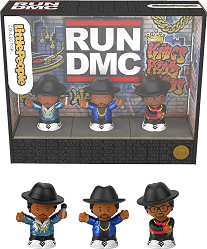 Fisher-Price Little People Collector Run DMC Special Edition Figure Set with 3 Figurines in a Gift Package for Hip Hop Fans [Amazon Exclusive]