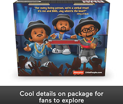 Fisher-Price Little People Collector Run DMC Special Edition Figure Set with 3 Figurines in a Gift Package for Hip Hop Fans [Amazon Exclusive]