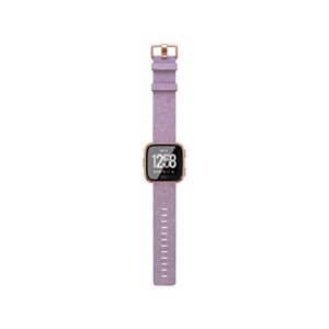 Fitbit Versa Special Edition Smartwatch with Woven Band - Lavender / Rose Gold (Renewed)