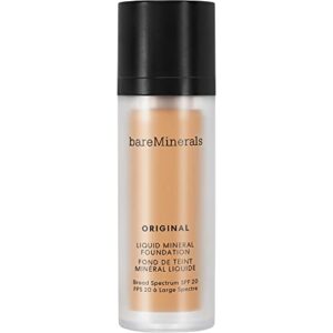 bareminerals original liquid mineral foundation broad spectrum spf 20, neutral tan 21, 1 fl oz