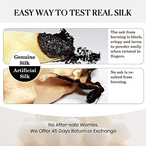 LILYSILK Silk Hair Scrunchies for Frizz&Breakage Prevention, 100% Mulberry Silk Hair Ties No Damage, Elastic Silk ponytail Holders, 1Pc, Black