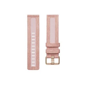 Fitbit Versa Family Accessory Band, Official Product, Woven Reflective, Pink, Small